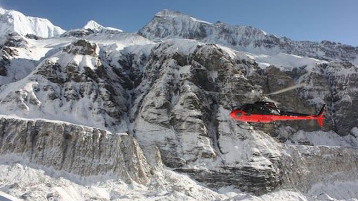 ABC Helicopter Tour | Land at Annapurna Base Camp
